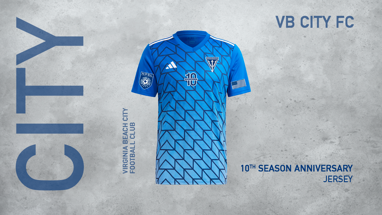 Virginia Beach City FC Unveil 10th Season Anniversary 2024 Jersey ...